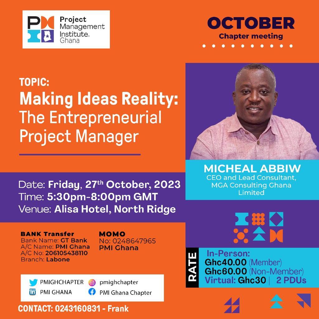 October 2023 Chapters Meeting | PMI Ghana